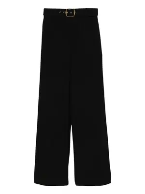 Zimmermann Belted Wide Leg Trousers - Black