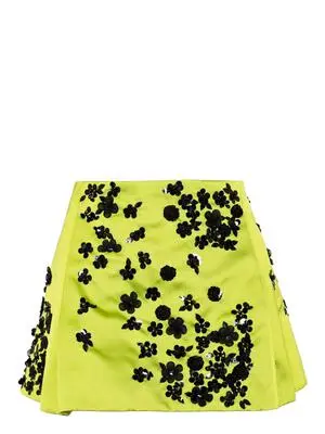 DES_PHEMMES College Flared Skirt - Green