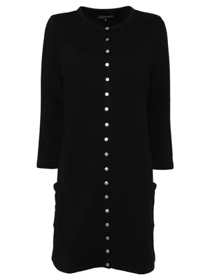 AGNÈS B. Snap-detailed Cotton Dress - Black
