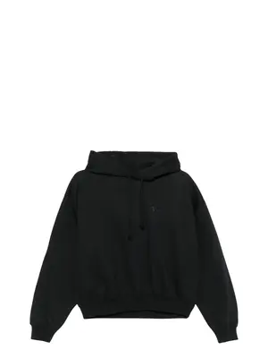 Y3 X Adidas Logo-print Hoodie - Black