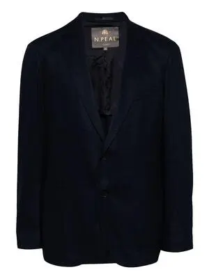 N.peal Fine-knit Blazer - Blue