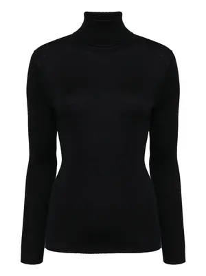 N.peal Roll-neck Cashmere Sweater - Black