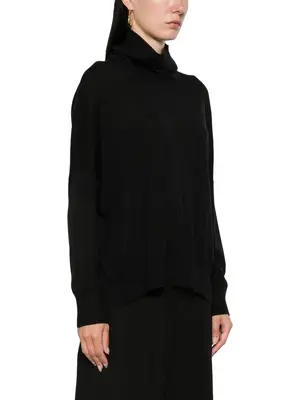 BLANCA VITA Virgin Wool Sweater - Black