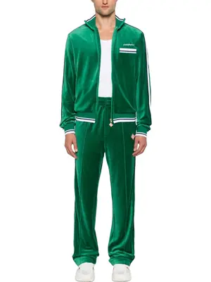 Casablanca Velour Track Jacket - Green