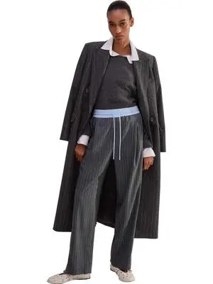 ME+EM Pinstripe Tapered Track Pant