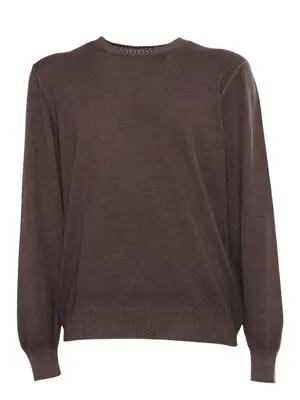 FAY Crewneck Sweater - Brown
