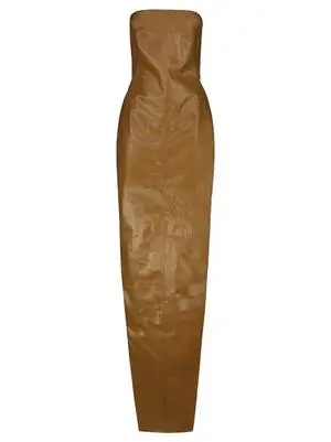 Rick Owens Porterville Bustier Gown - Brown
