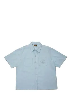 Drew House Corduroy Short Sleeve Shirt - Baby Blue