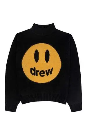 Drew House Mascot Funnel Neck Sweater - Black