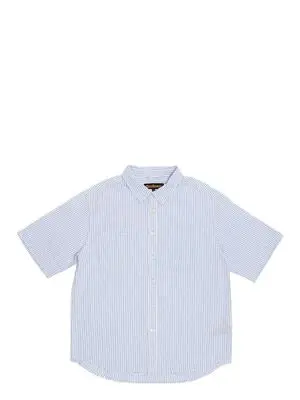 Drew House Seersucker Short Sleeve Shirt Seersucker Blue