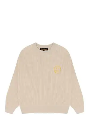 Drew House Sketch Mascot Waffle Sweater - Cream