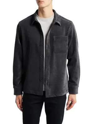 Robert Barakett Topcon Corduroy Overshirt - Charcoal