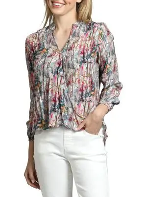 APNY Printed Blouse - Beige Multi