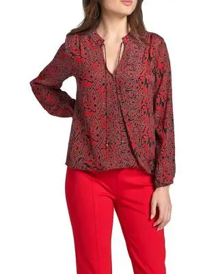 APNY Printed Blouse - Red
