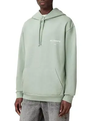 ALLSAINTS AllSaints Underground Logo Graphic Hoodie Mineral Green
