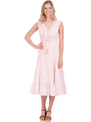 MER ST. BARTH Giselle Maxi Dress - Pink Star