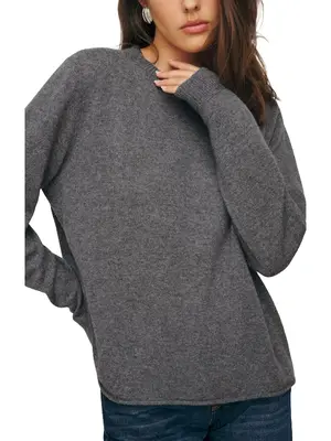 REFORMATION Reformation Oversized Cashmere & Wool Sweater Thunder