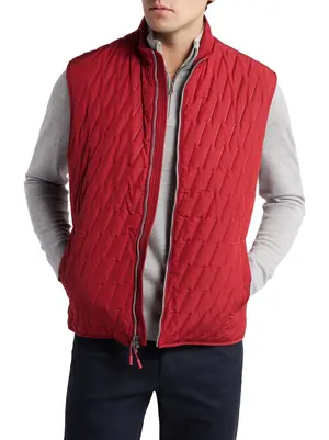 Johnnie-o Johnnie-O Belfry Quilted Vest Cardinal