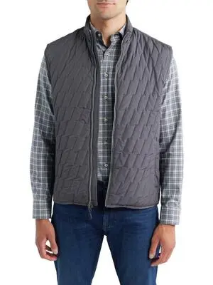 Johnnie-o Belfry Quilted Vest - Dark Gray