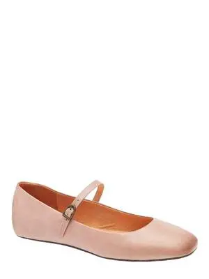 CHOCOLAT BLU Agnes Mary Jane Flat - Beige Leather