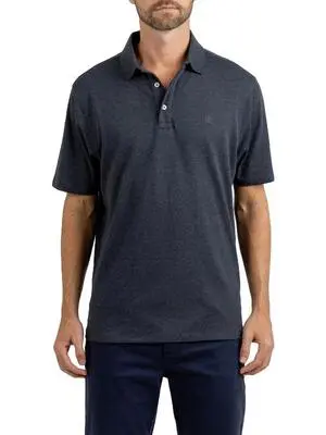Rainforest Heathered Jersey Polo - Charcoal
