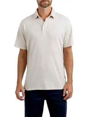 Rainforest Heathered Jersey Polo Oatmeal