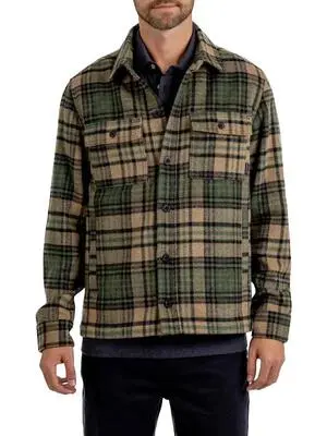 Rainforest Trailmaster Heavyweight Brushed Flannel Button-up Shirt - Olive Plaid
