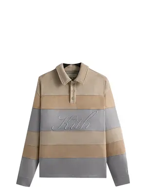 Kith Stripe Microsuede Tanner Pullover - Sandrift