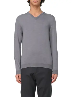 ZANONE V-Neck Pullover Sweater Black
