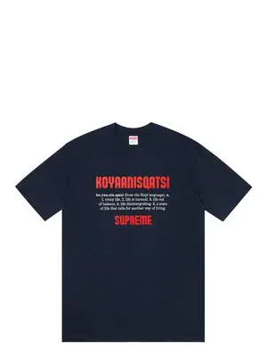 Supreme Koyaanisqatsi Tee 'navy' Blue