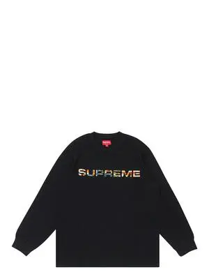 Supreme Meta Logo Long-sleeve Top - Black