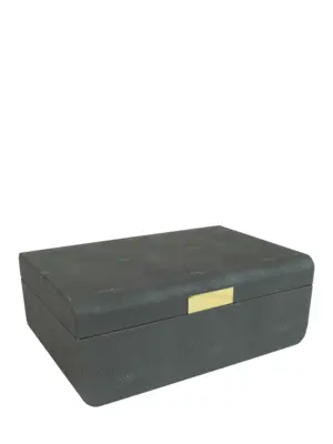 MELE & CO Leather Jewelry Box - Dove Gray