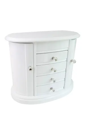 MELE & CO Heloise Jewelry Box - White