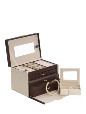 BEY-BERK 4 Level Jewelry Box - Multi
