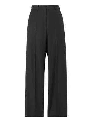 Loewe Wool Straight-leg Trousers - Black