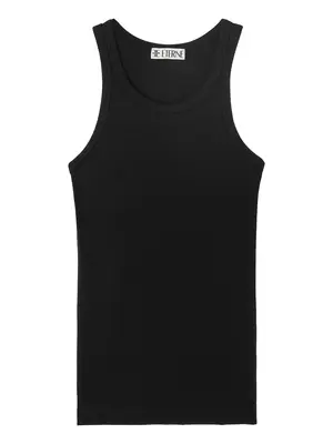 Eterne Ribbed Stretch-jersey Tank - Black