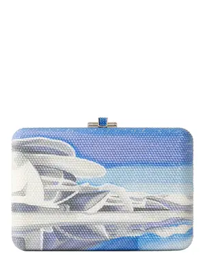 Judith Leiber Doha's Desert Rose Museum Clutch - Blue