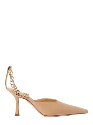 A.W.A.K.E. Mode Lucrezia Leather Pumps - Neutrals