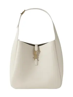 Saint Laurent Le 5 À 7 Supple Large Leather Shoulder Bag - White