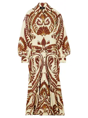Etro Printed Cotton Midi Shirt Dress - Multi