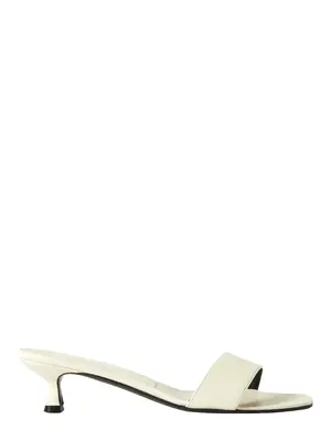 Loulou De Saison LOULOU STUDIO Elys Leather Mules Ivory