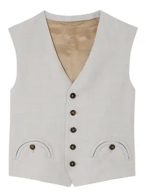 BLAZÉ MILANO Feral Wool Waistcoat - Gray