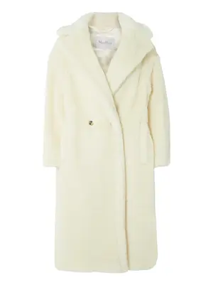 Max Mara Max Mara Tedgirl Alpaca-Blend Coat Ivory