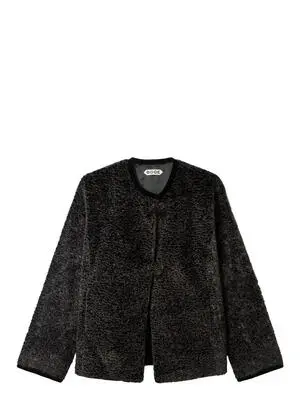 BODE Fitchberg Faux Shearling Jacket - Black