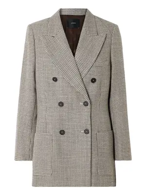 JOSEPH Leandre Double-breasted Blazer - Gray