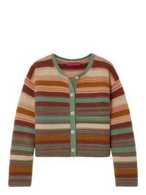 THE ELDER STATESMAN Sundry Cropped Cardigan - Multi