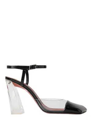 Amina Muaddi Charlotte 95 Slingback Pumps - Black