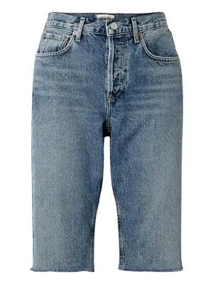AGOLDE Carrie Denim Shorts - Blue