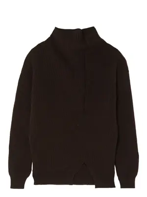 THE ROW Dassimo Wool Turtleneck Sweater - Brown