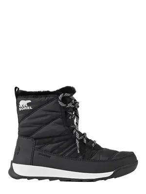 Sorel Whitney Ii Faux Fur-trimmed Ankle Boots - Black